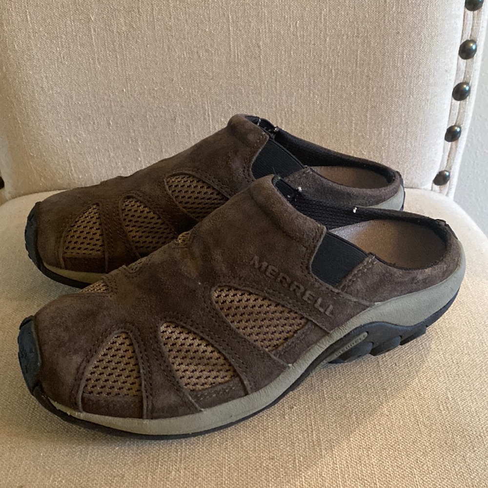 Merrell Suede Mesh Jungle Slide Ventilator Slip On Mu… - Gem